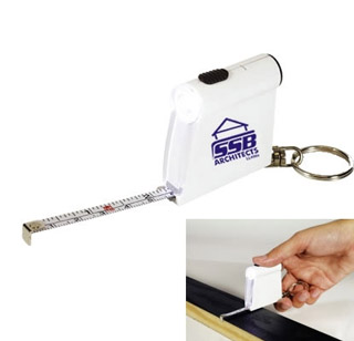 Keyrings » Practical » Tape Measure Flashlight Keyring