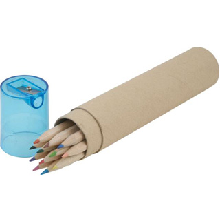 Pens & Writing » Eco Green » Eco Coloured Pencil Tube Set